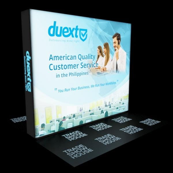 10ft Backlit SEG Light Box Wall Double Sided Display – Trade Show House