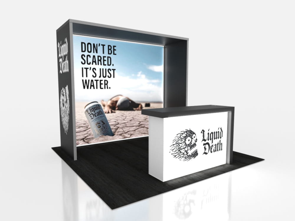 10x10 Eco-Modular Backlit Exhibit Kit 04 – Trade Show House