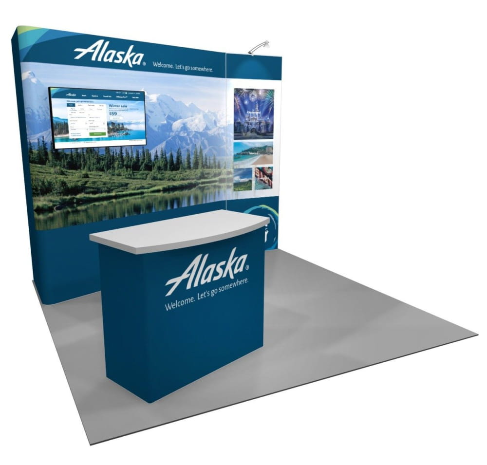 10x10 GVT Modular Inline Exhibit Kit 04 – Trade Show House