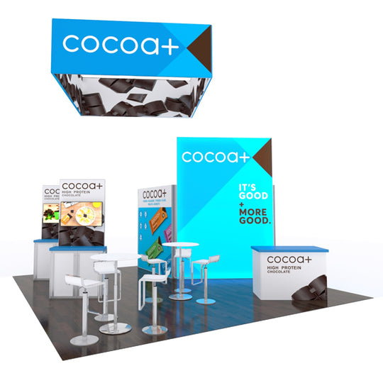 Hydraulic Podium Trade Show Displays with Graphics – Trade Show House