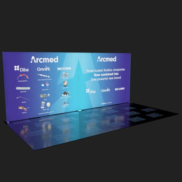 20ft Frameless SEG Lightbox Display – Trade Show House