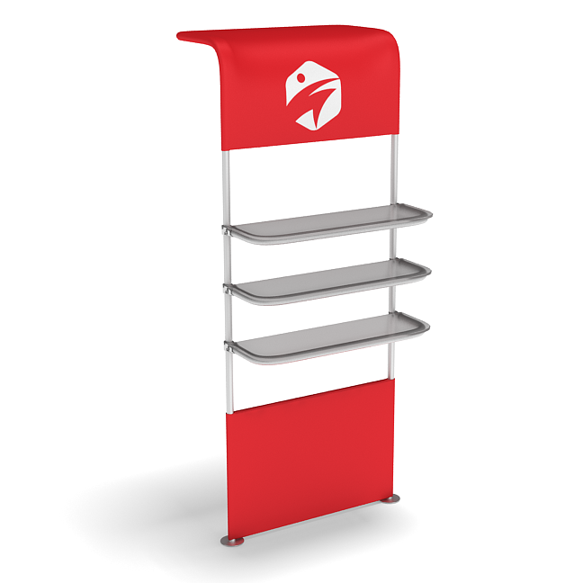 36 Waterfall Shelving Display for Trade Show Displays – Trade Show House