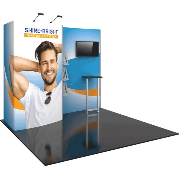 HPE 10x10 Modular Exhibit Kit 02 Wave Pattern Display – Trade Show House
