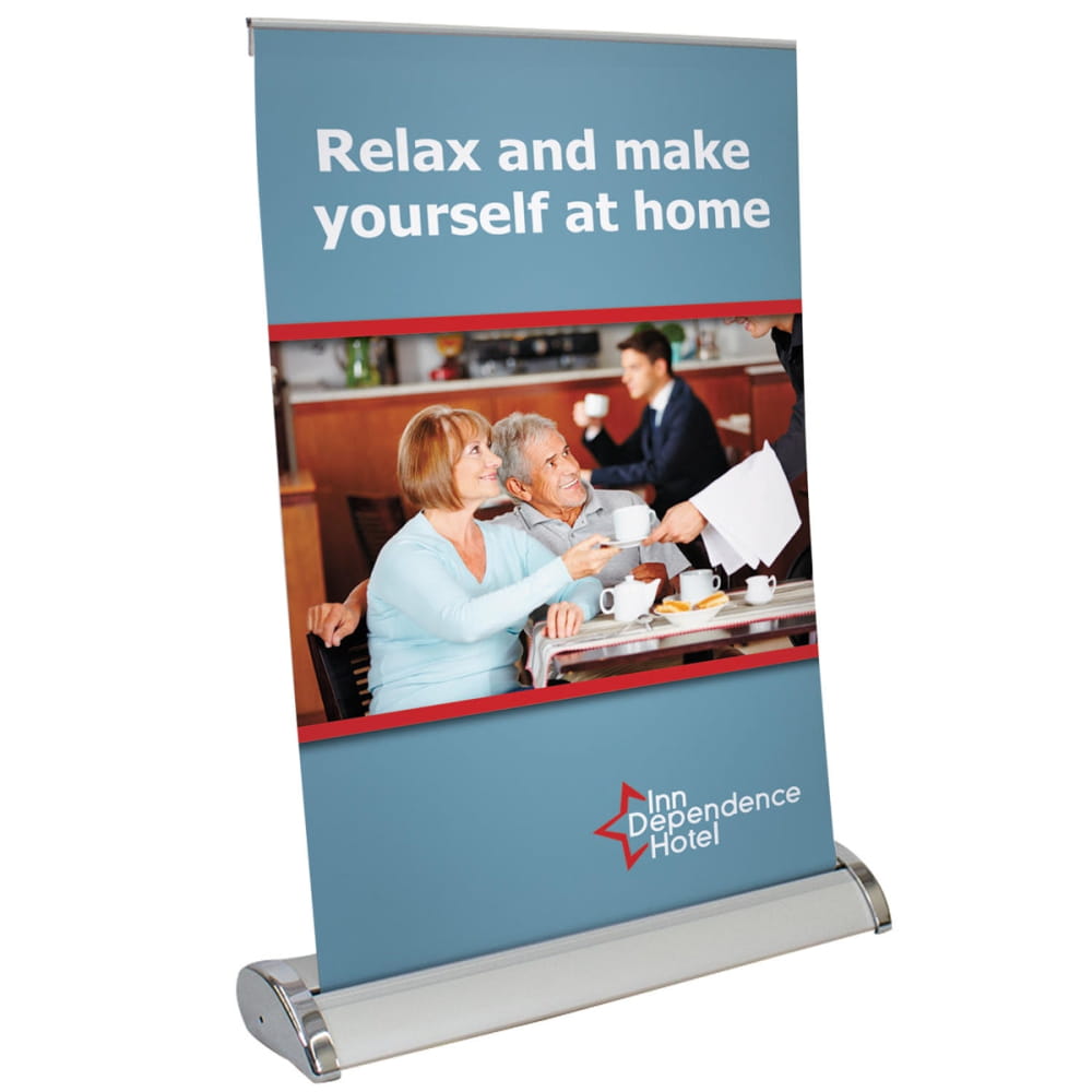 Mini Table Top Retractable Banner Stand for Events – Trade Show House