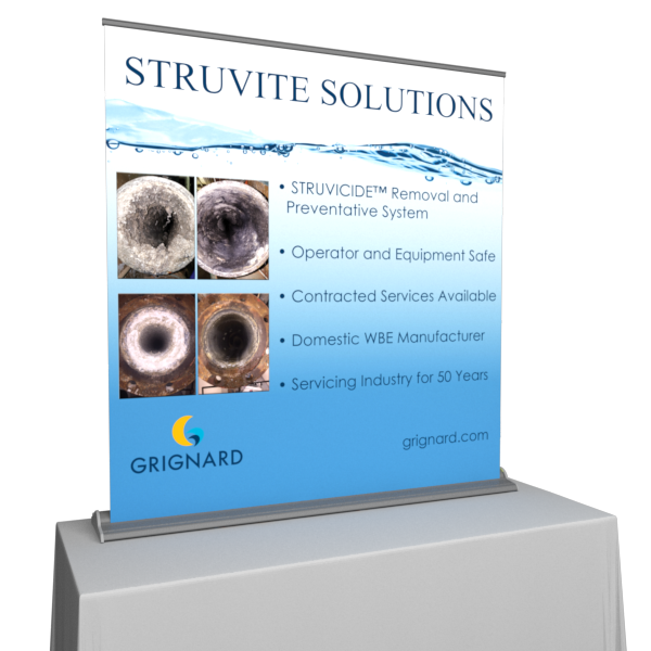 Premium 60 Inch Table Top Retractable Banner Stand – Trade Show House