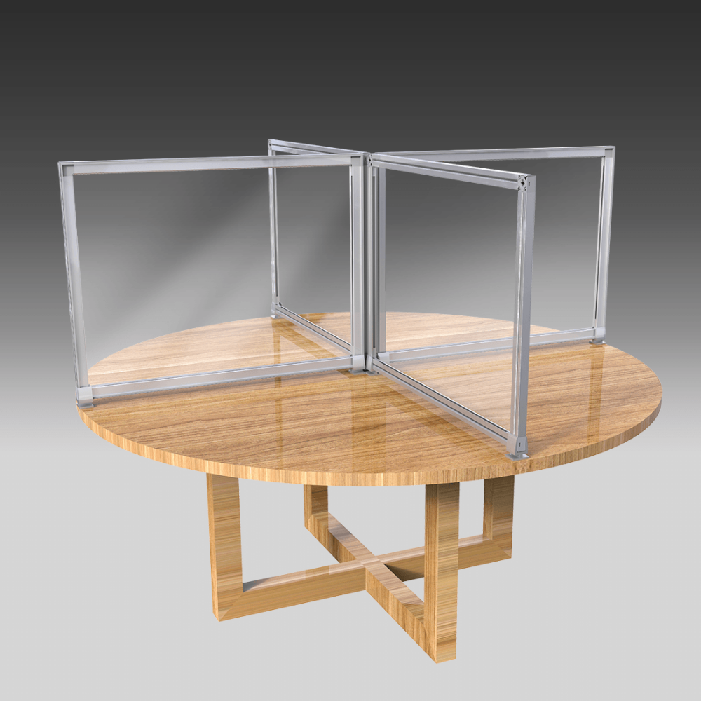 Table Top Sneeze Guard Divider Barriers – Trade Show House