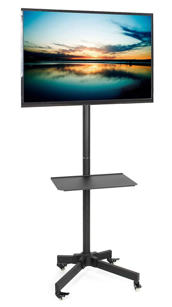 V1 Freestanding TV Monitor Stand with Wheels Adjustable – Trade Show House