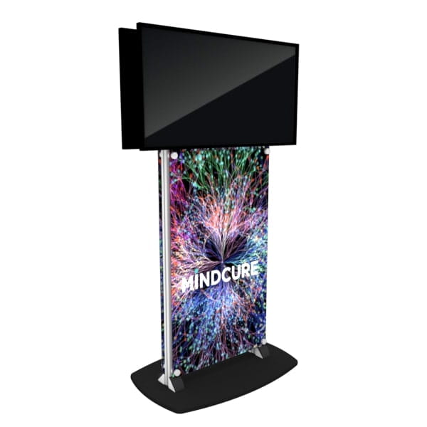 X4 Double Sided Freestanding TV Monitor Stand Displays – Trade Show House